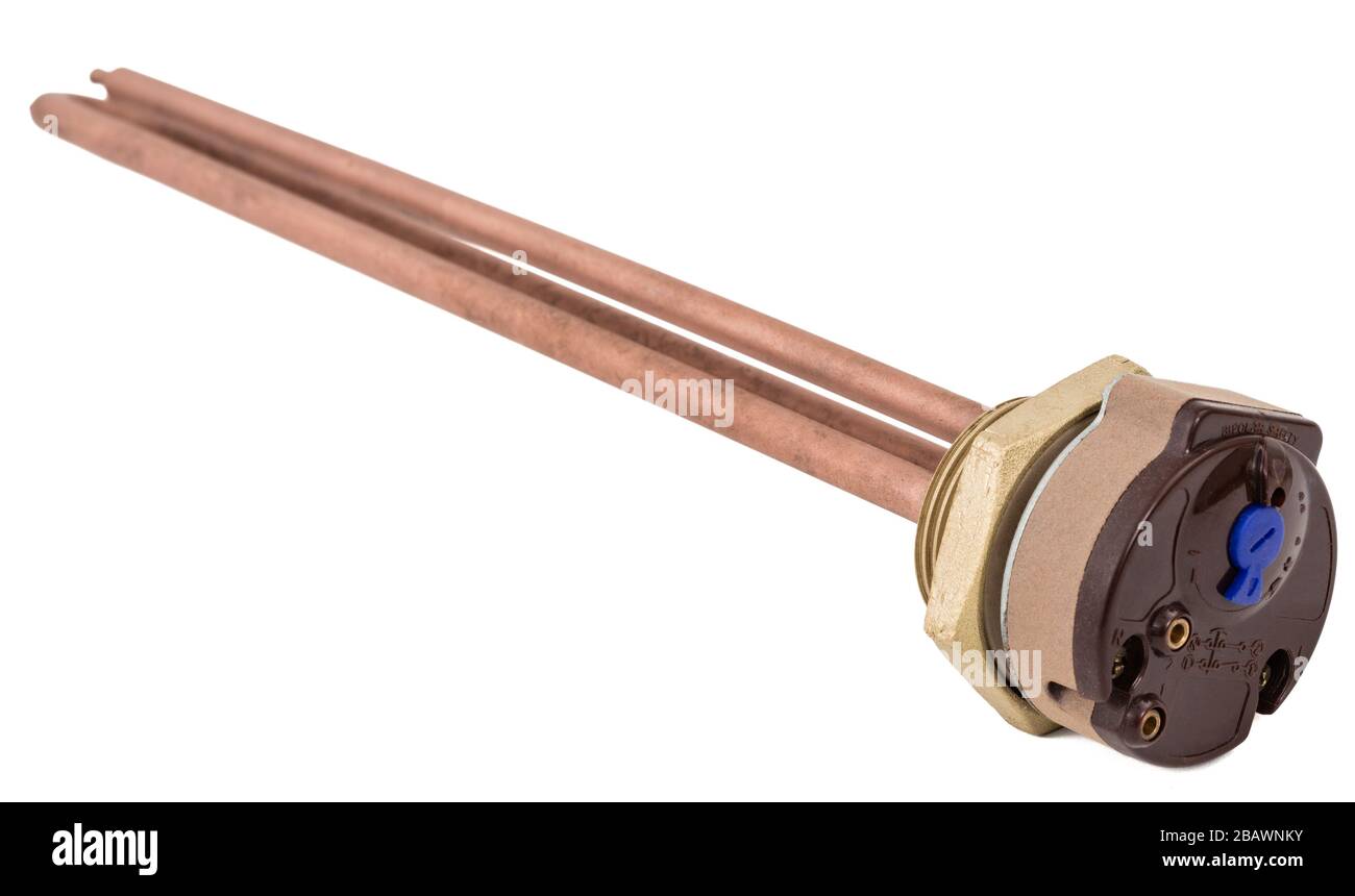 Heating elements for heating water in domestic water heaters with ...