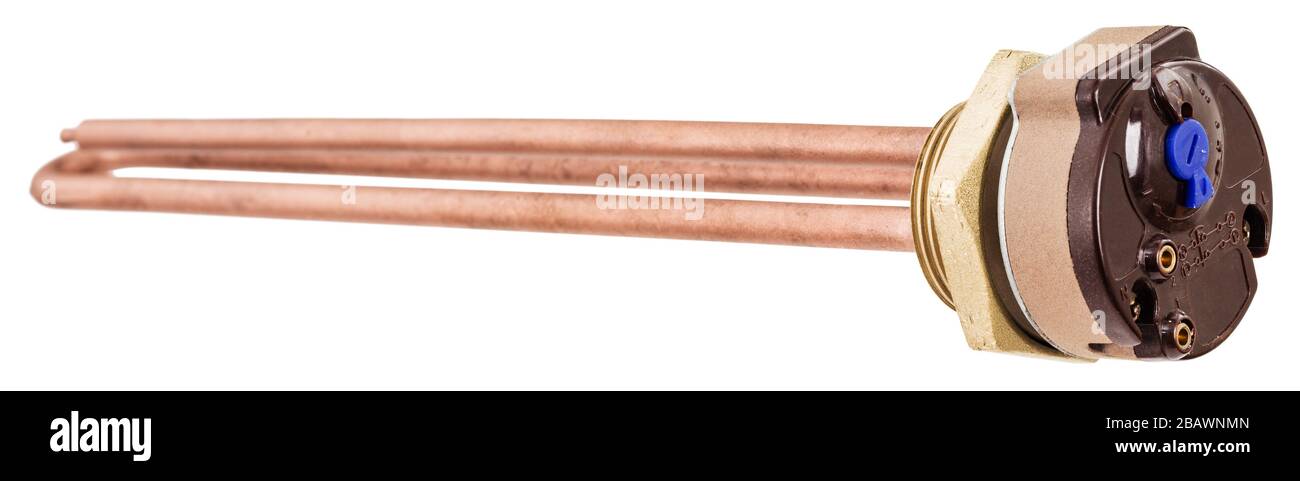 Heating elements for heating water in domestic water heaters with ...