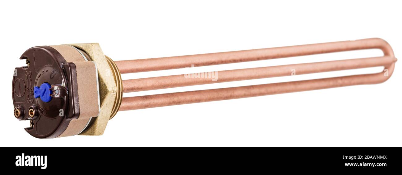 Heating elements for heating water in domestic water heaters with ...