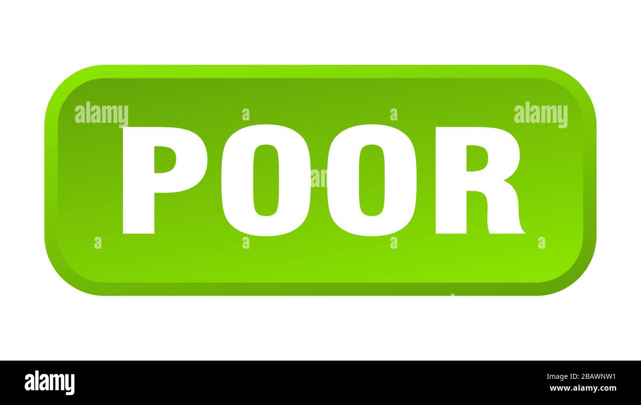 poor button. poor square 3d push button Stock Vector Image & Art - Alamy