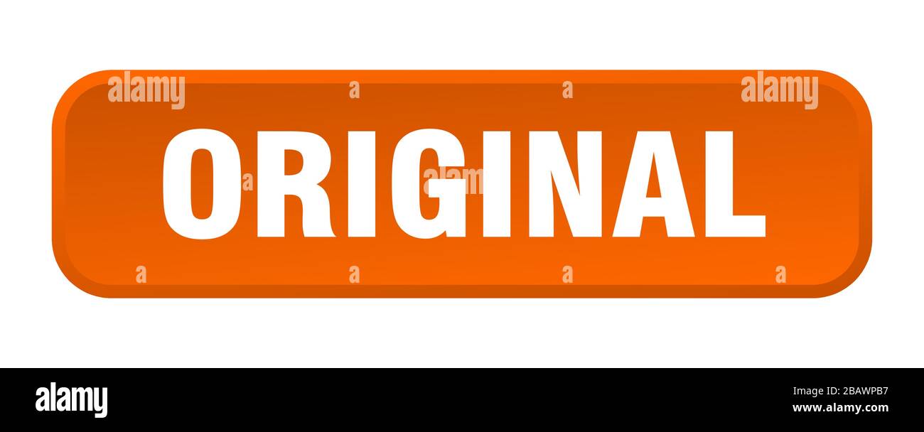 original button. original square 3d push button Stock Vector Image & Art - Alamy