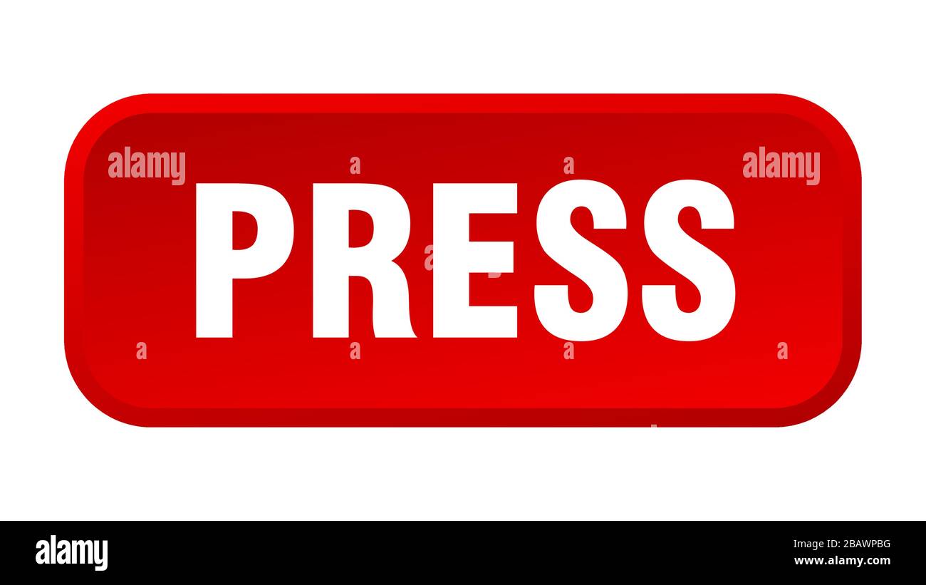 press button. press square 3d push button Stock Vector Image & Art - Alamy