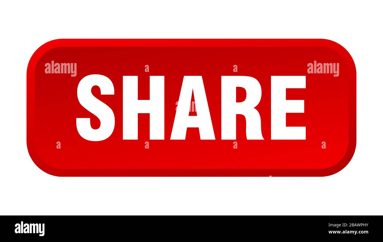 share button. share square 3d push button Stock Vector Image & Art - Alamy