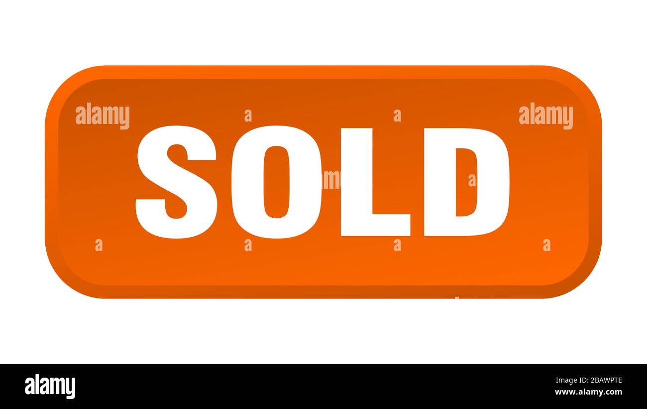 sold button. sold square 3d push button Stock Vector Image & Art - Alamy