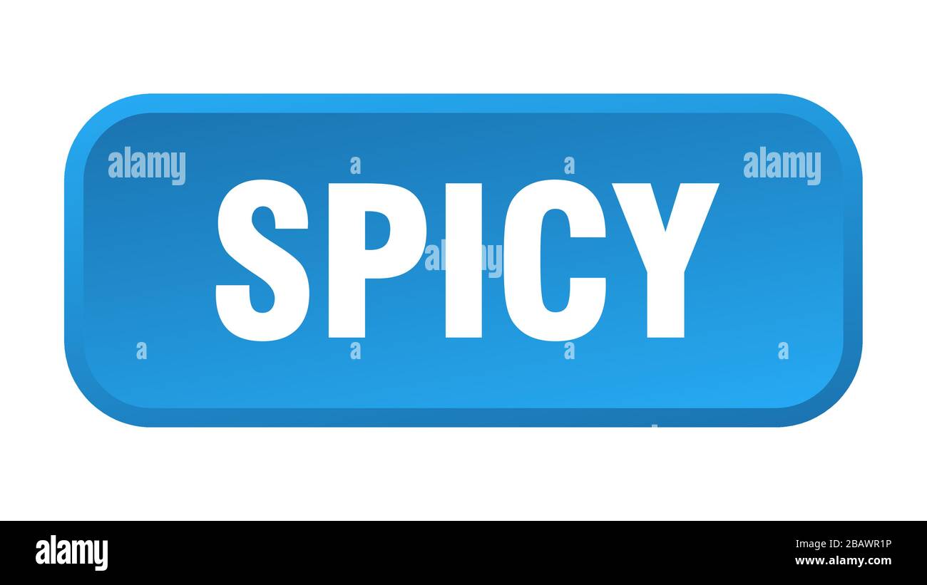 spicy button. spicy square 3d push button Stock Vector Image & Art - Alamy