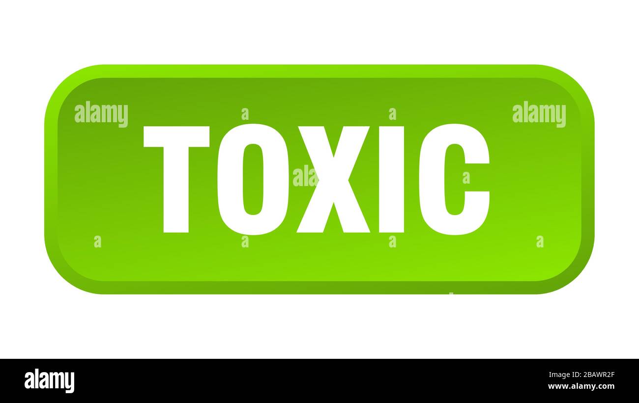 toxic button. toxic square 3d push button Stock Vector Image & Art - Alamy