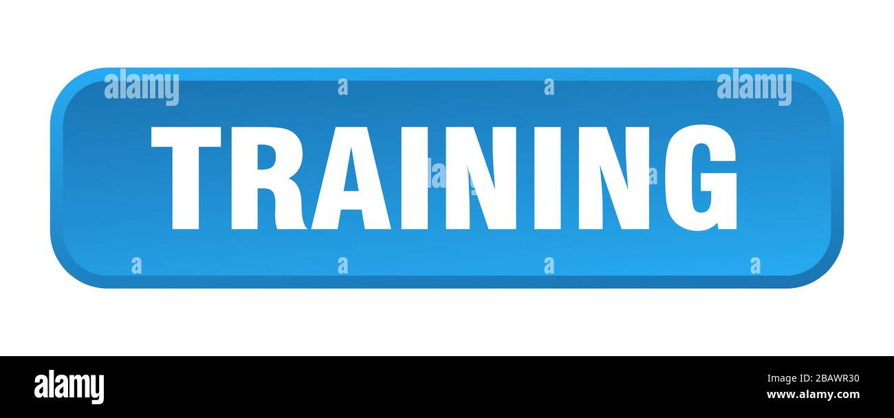 training button. training square 3d push button Stock Vector Image ...