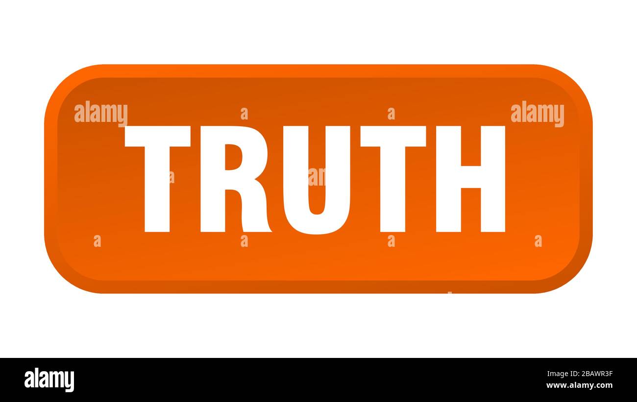 truth button. truth square 3d push button Stock Vector Image & Art - Alamy