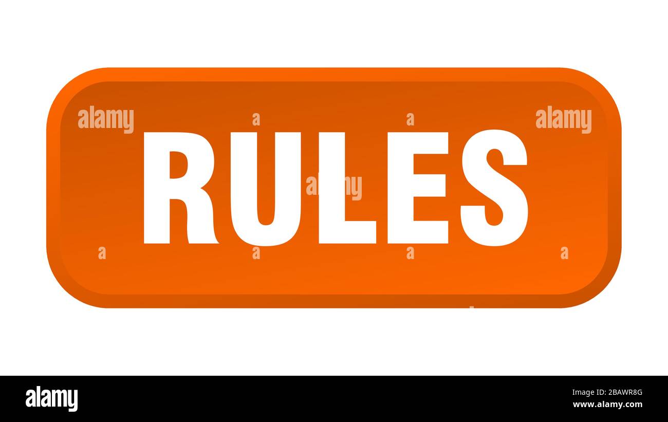 rules button. rules square 3d push button Stock Vector Image & Art - Alamy