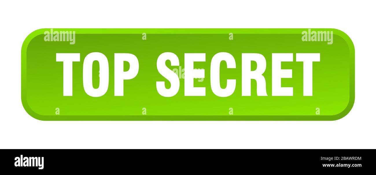 top secret button. top secret square 3d push button Stock Vector Image ...