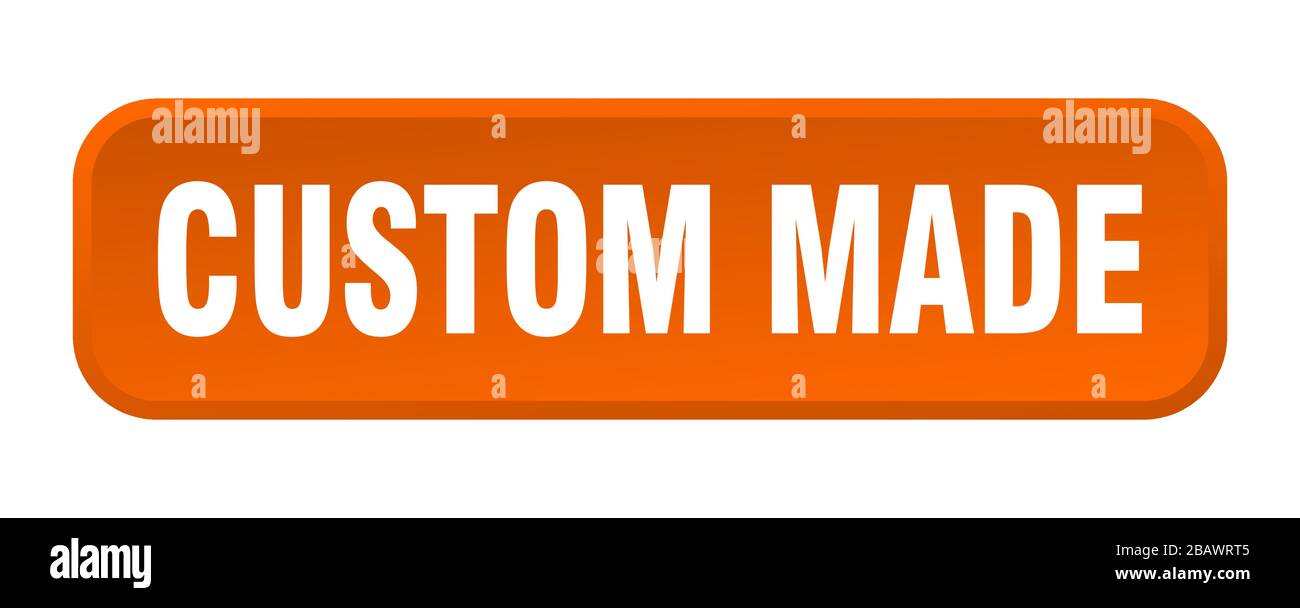 custom made button. custom made square 3d push button Stock Vector Image & Art - Alamy