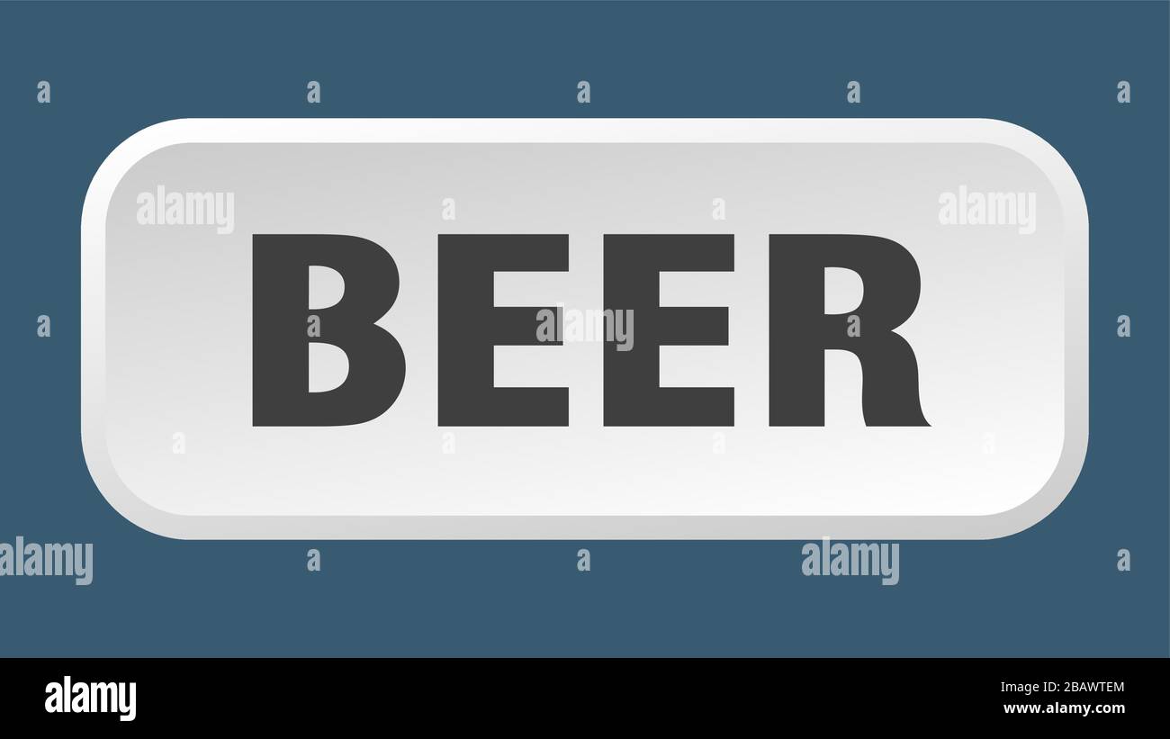 beer button. beer square 3d push button Stock Vector Image & Art - Alamy