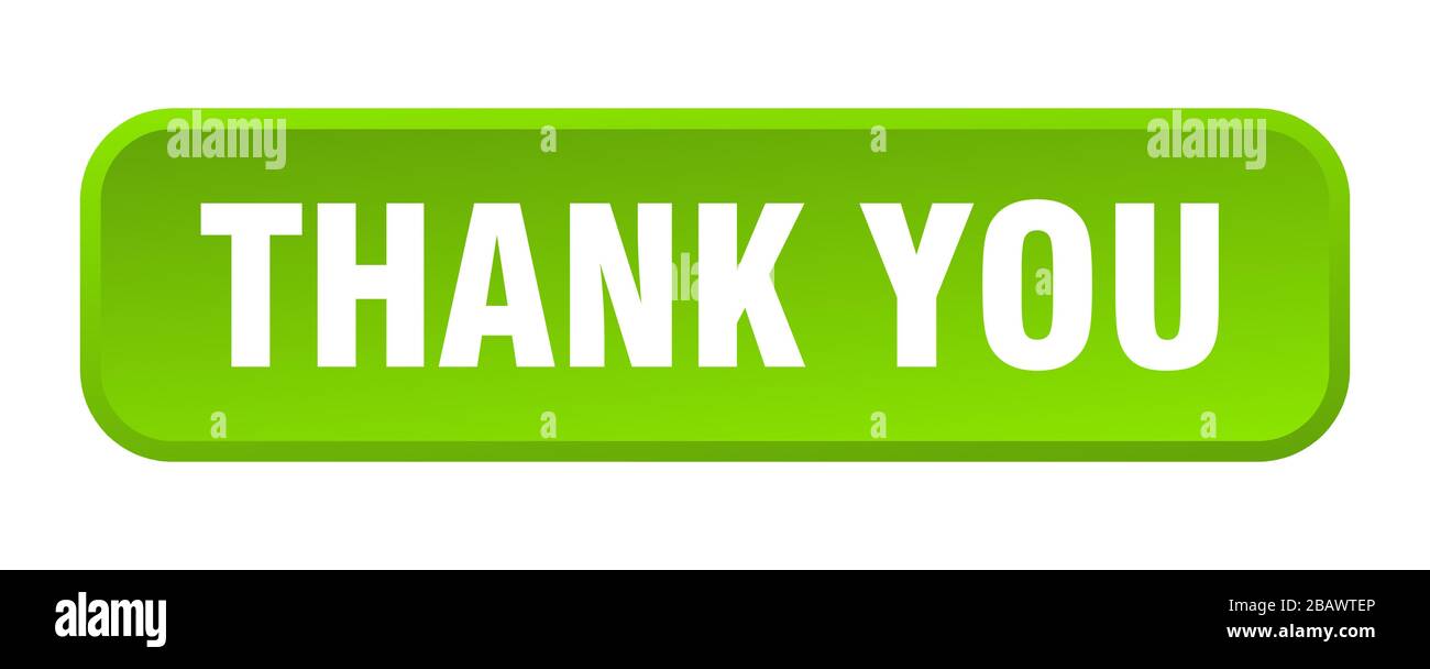 thank you button. thank you square 3d push button Stock Vector Image ...