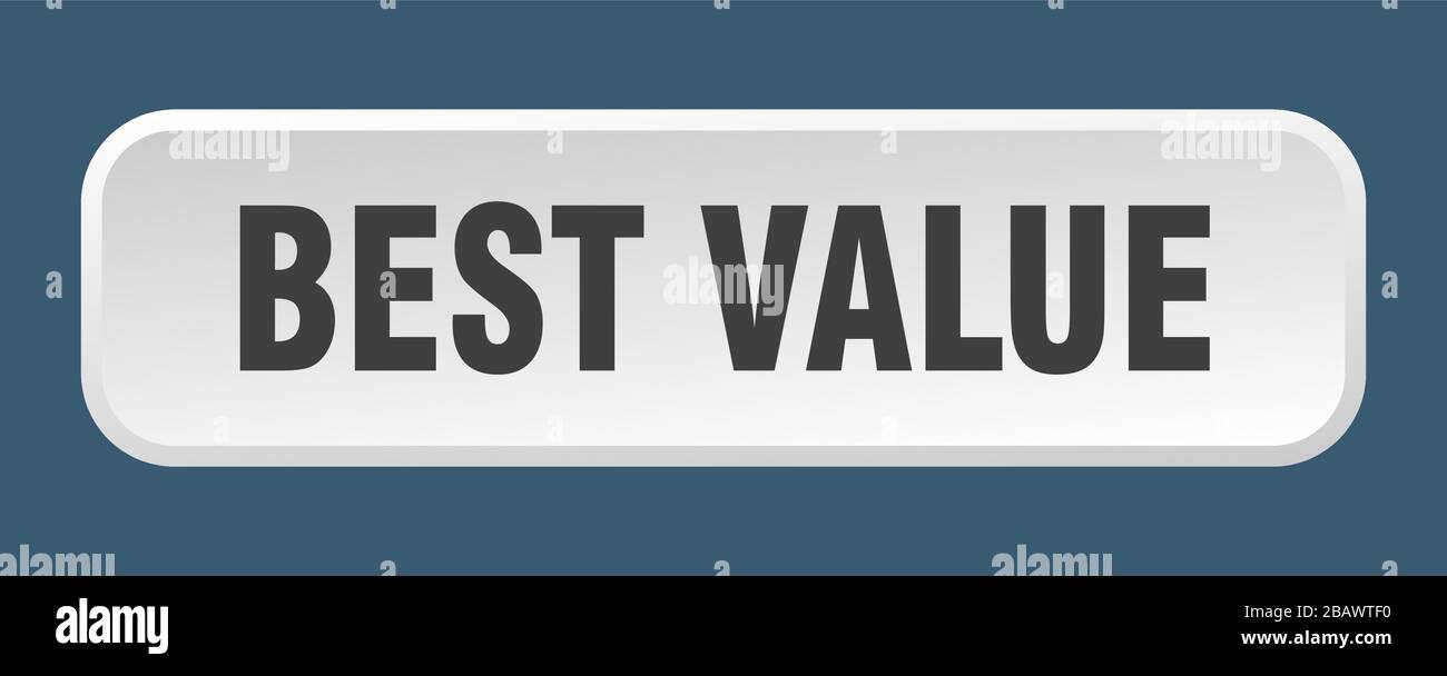 best value button. best value square 3d push button Stock Vector Image ...