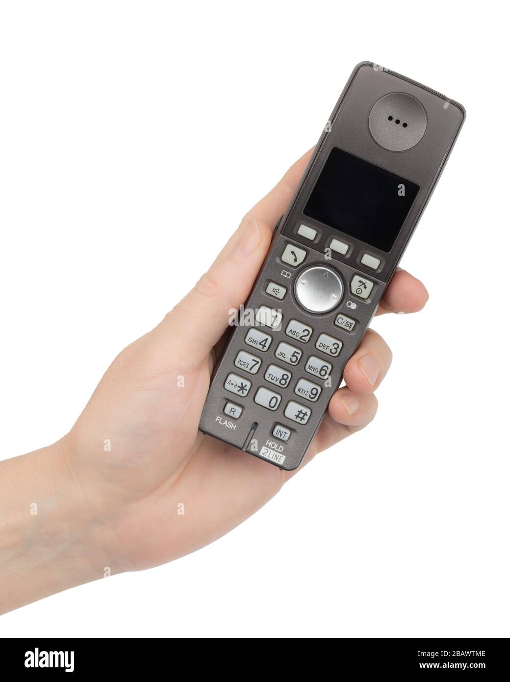 Holds phone Cut Out Stock Images & Pictures - Alamy