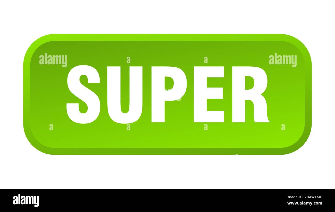 super button. super square 3d push button Stock Vector Image & Art - Alamy