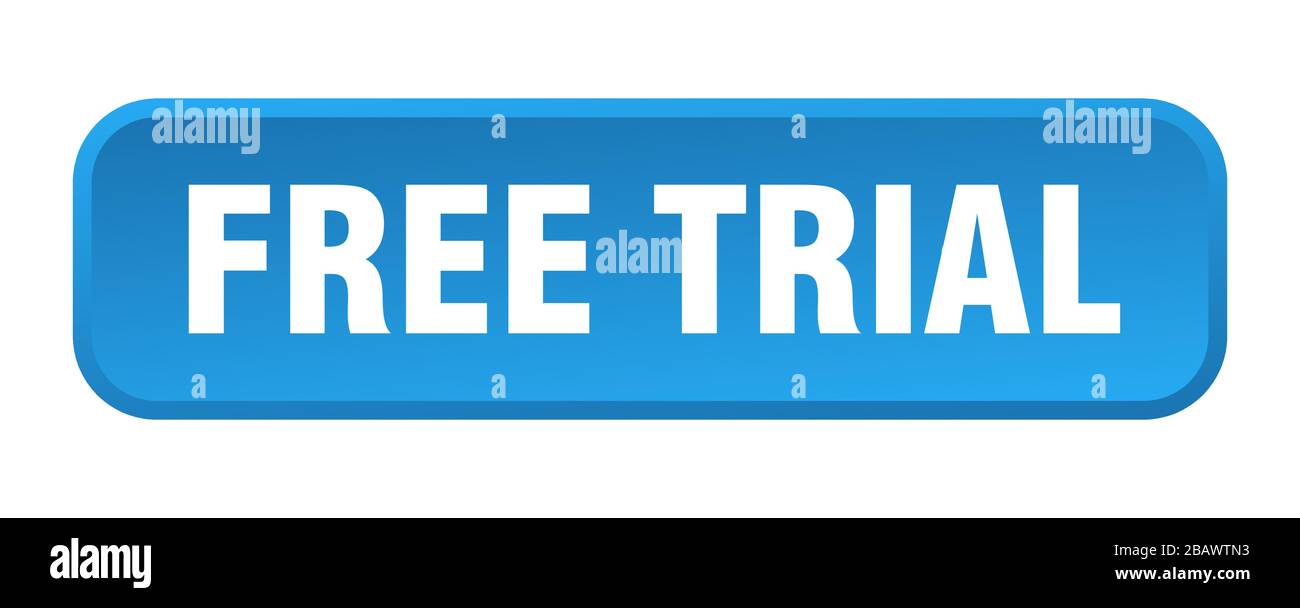 free trial button. free trial square 3d push button Stock Vector Image ...
