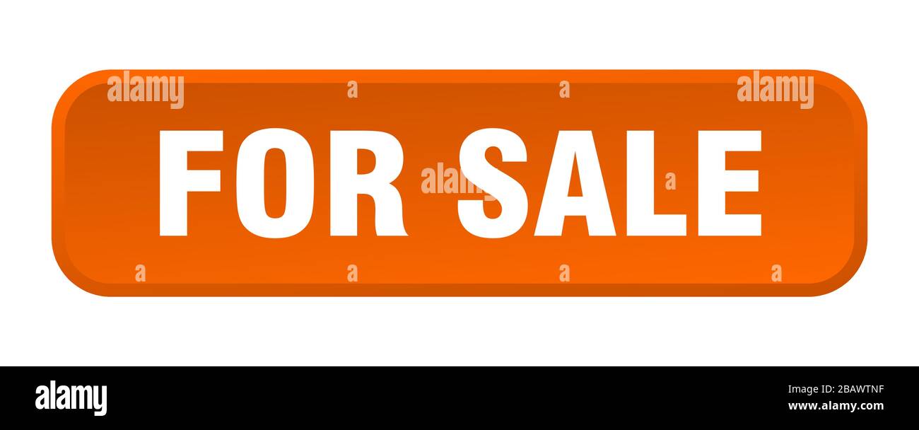 for sale button. for sale square 3d push button Stock Vector Image ...