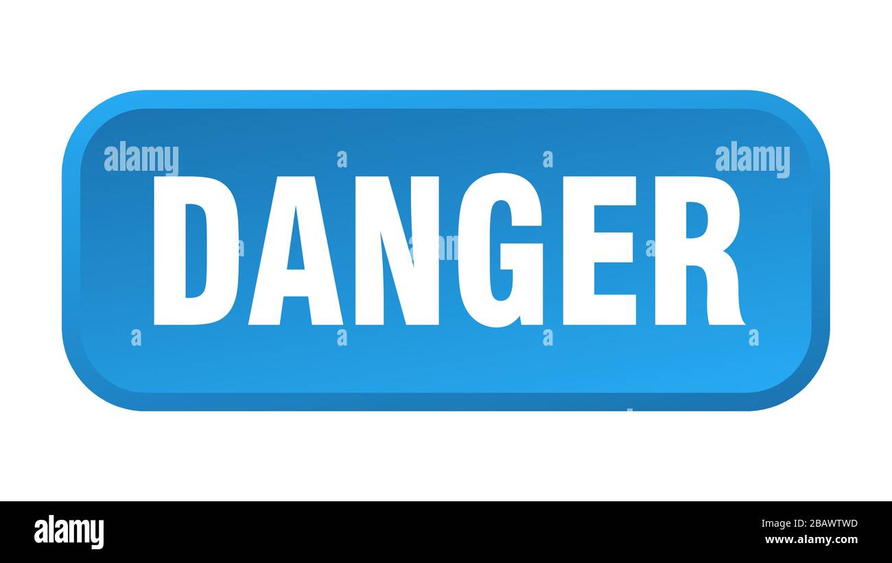danger button. danger square 3d push button Stock Vector Image & Art ...