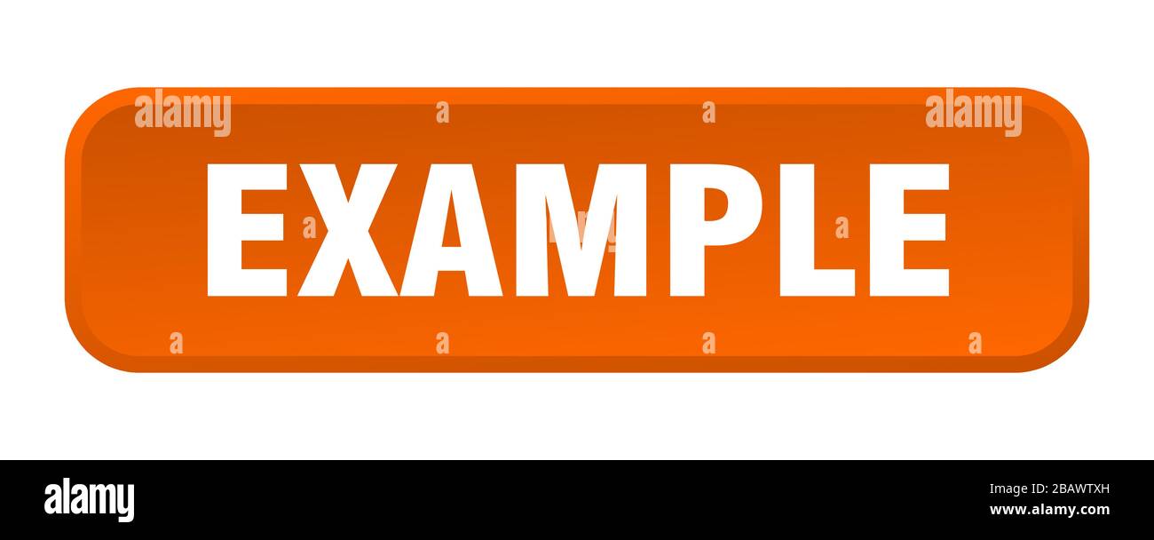 example button. example square 3d push button Stock Vector Image & Art - Alamy