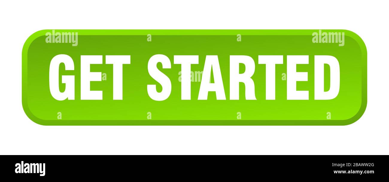 get started button. get started square 3d push button Stock Vector ...