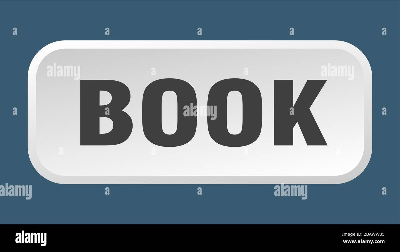 book button. book square 3d push button Stock Vector Image & Art - Alamy