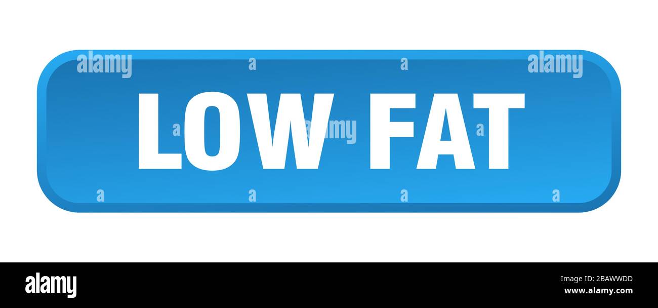 low fat button. low fat square 3d push button Stock Vector Image & Art ...