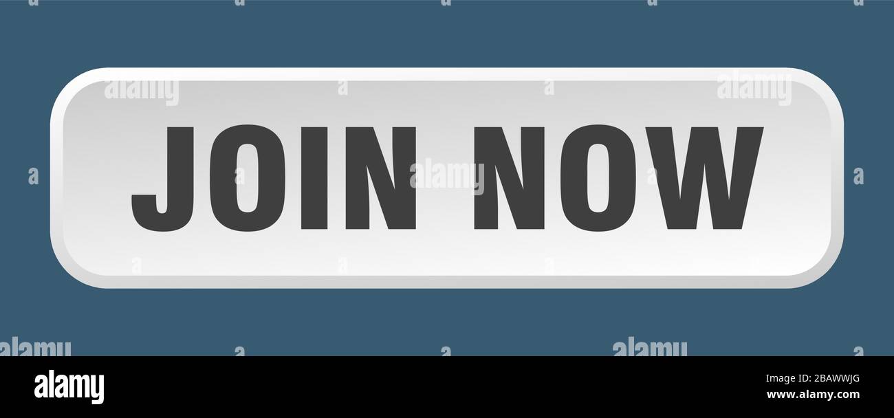 join now button. join now square 3d push button Stock Vector Image ...