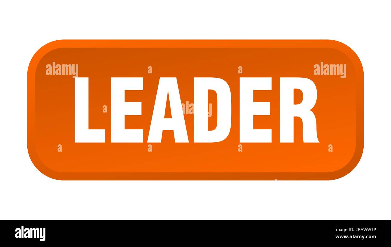 leader button. leader square 3d push button Stock Vector Image & Art ...