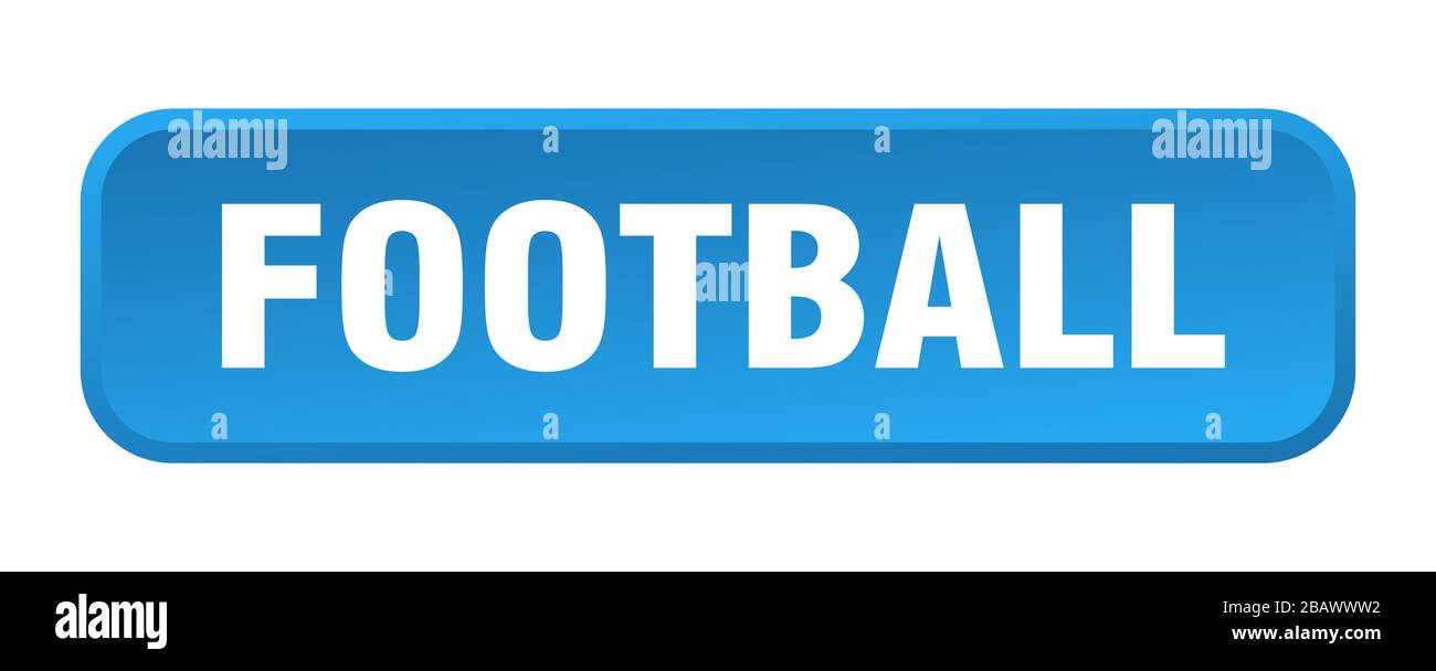 football button. football square 3d push button Stock Vector Image ...