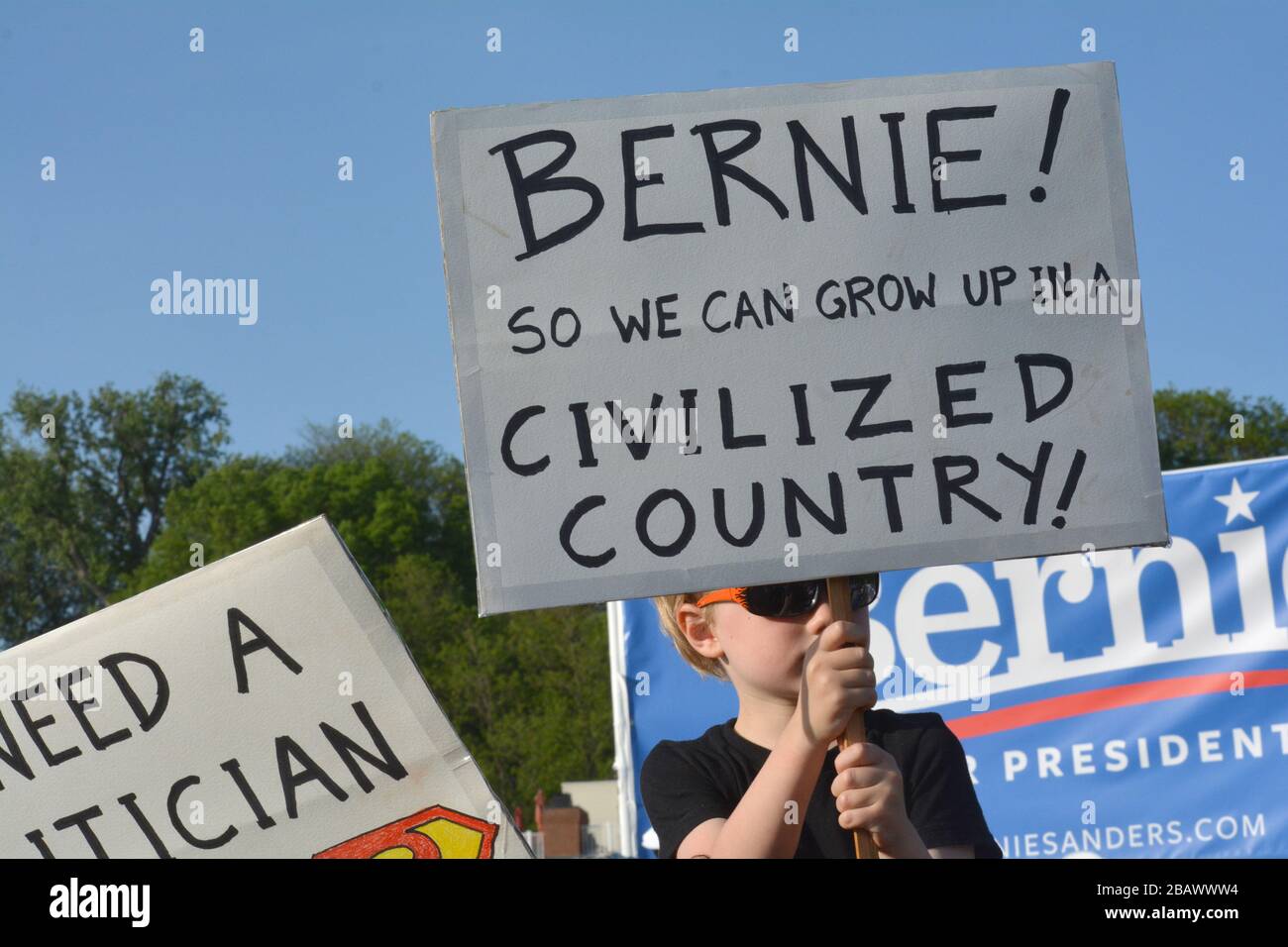Bernie Announce Rally Stock Photo - Alamy