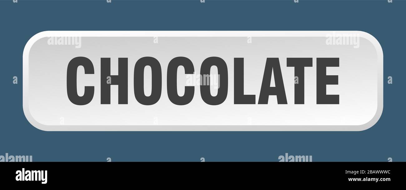 chocolate button. chocolate square 3d push button Stock Vector Image ...