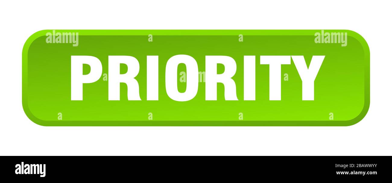 priority button. priority square 3d push button Stock Vector Image ...