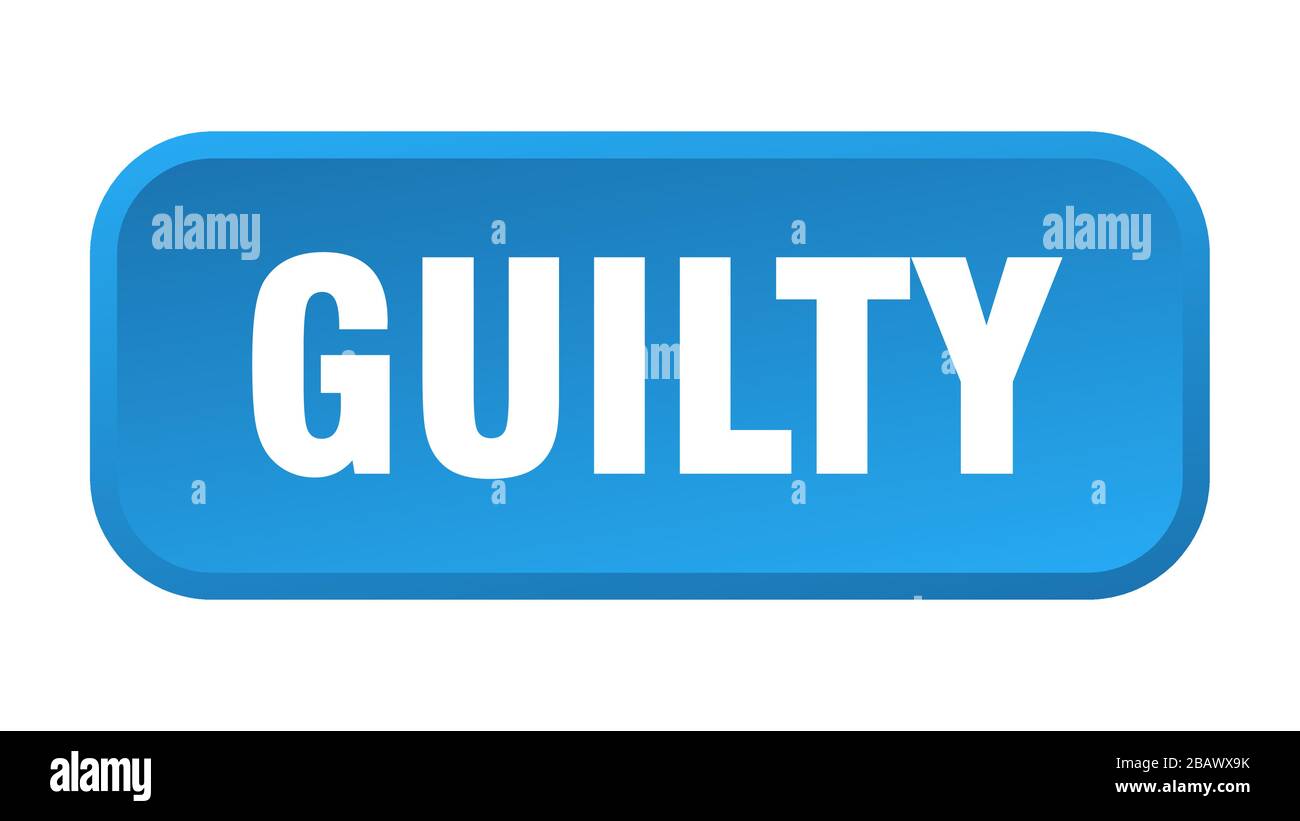 guilty button. guilty square 3d push button Stock Vector Image & Art ...