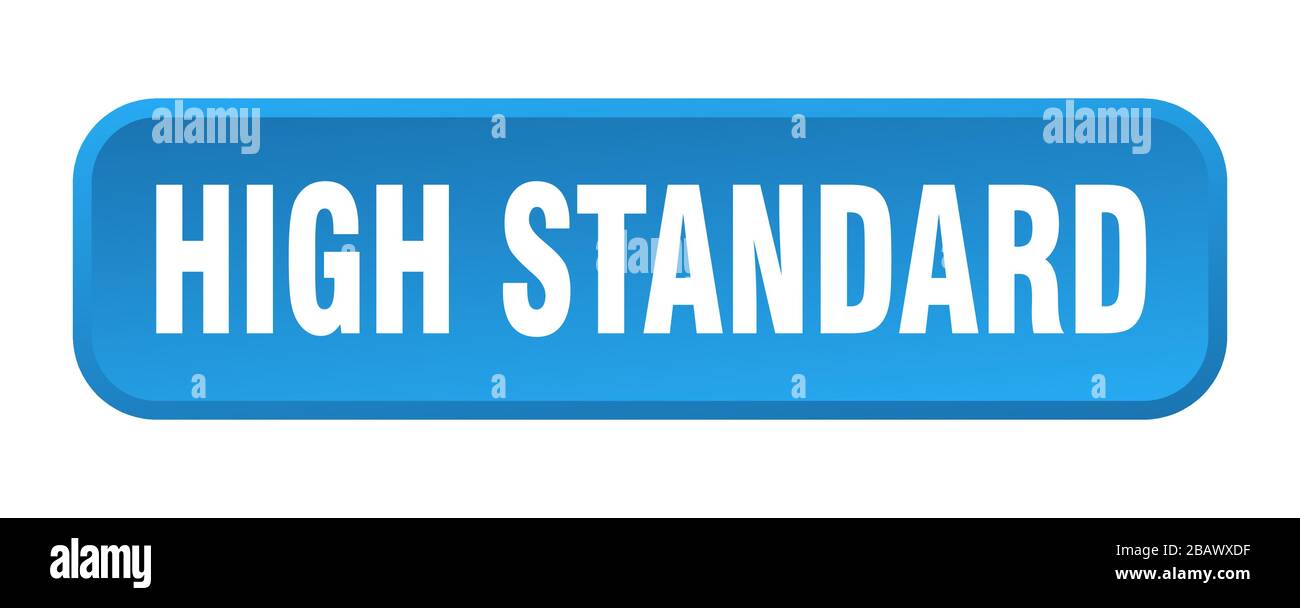 high standard button. high standard square 3d push button Stock Vector ...
