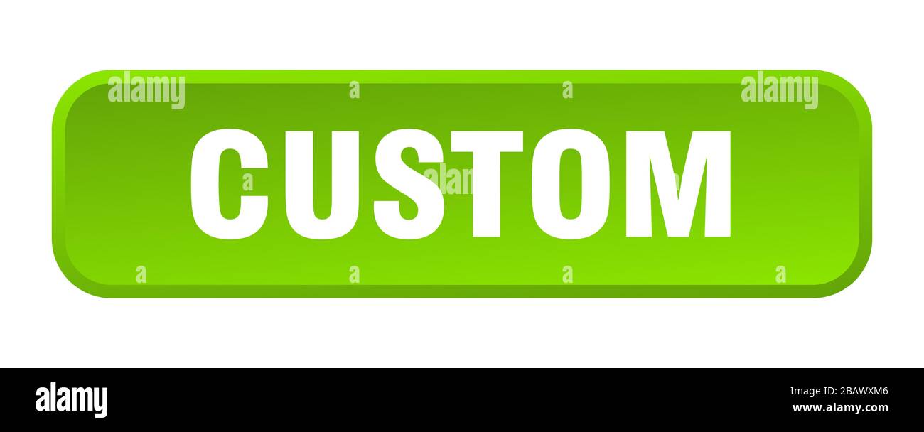 custom button. custom square 3d push button Stock Vector Image & Art ...
