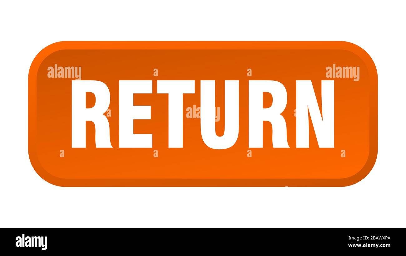 return button. return square 3d push button Stock Vector Image & Art ...