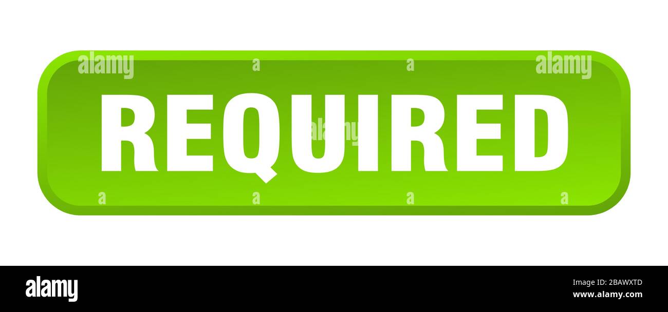 required button. required square 3d push button Stock Vector Image & Art - Alamy