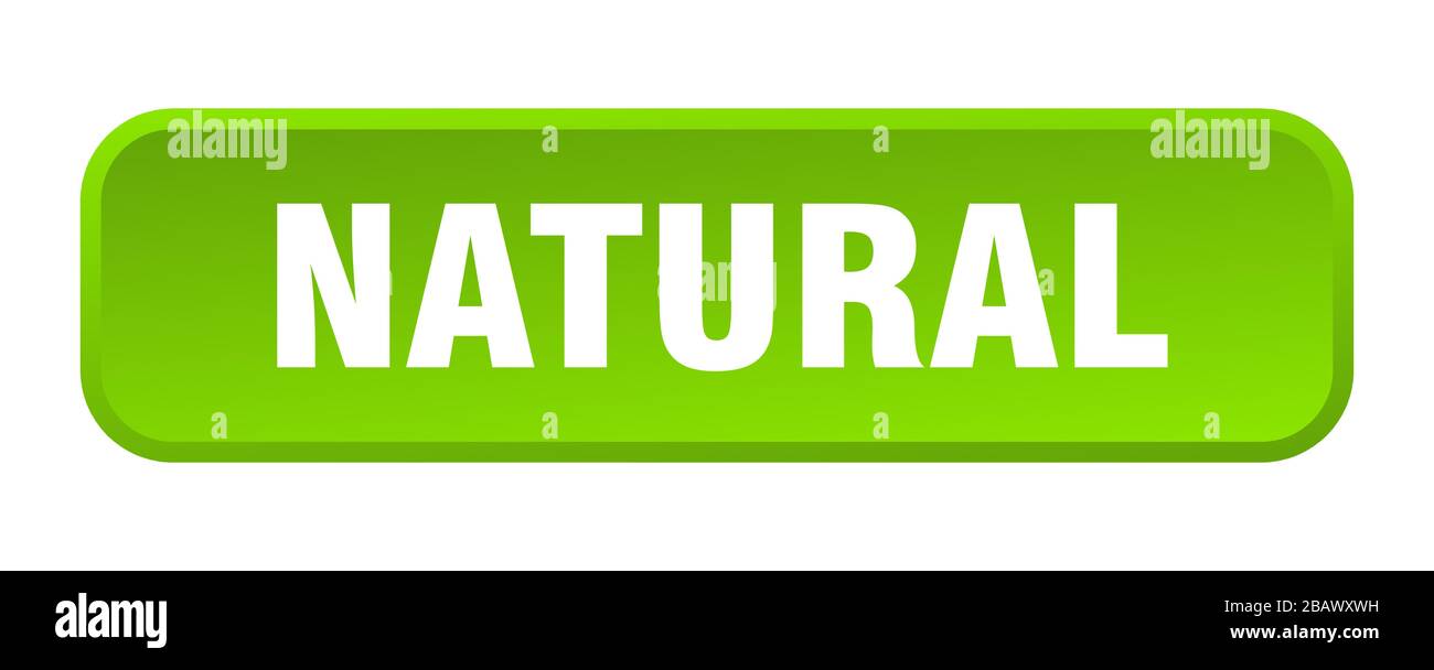 natural button. natural square 3d push button Stock Vector Image & Art ...