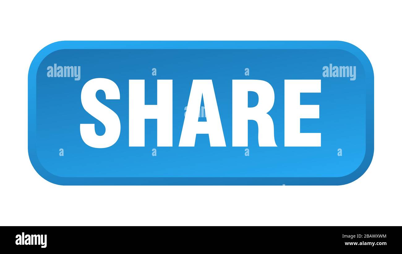 share button. share square 3d push button Stock Vector Image & Art - Alamy