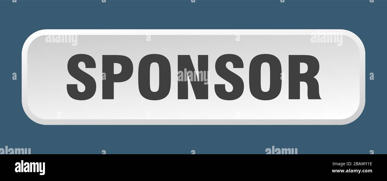 sponsor button. sponsor square 3d push button Stock Vector Image & Art ...