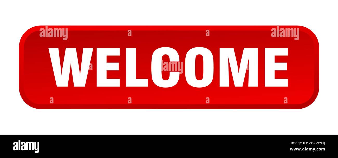 welcome button. welcome square 3d push button Stock Vector Image & Art ...