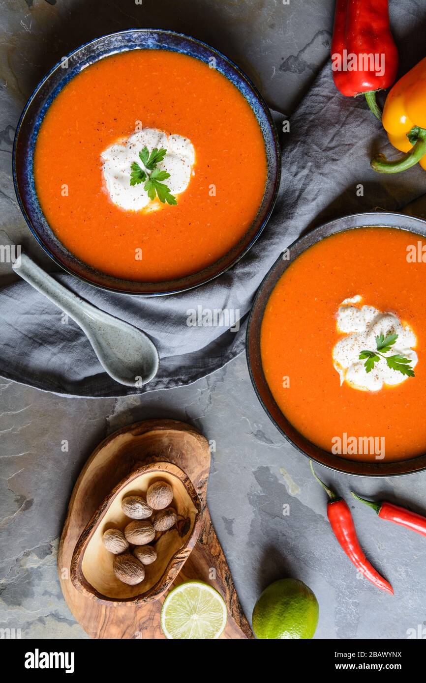 Bell pepper cream hi-res stock photography and images - Alamy