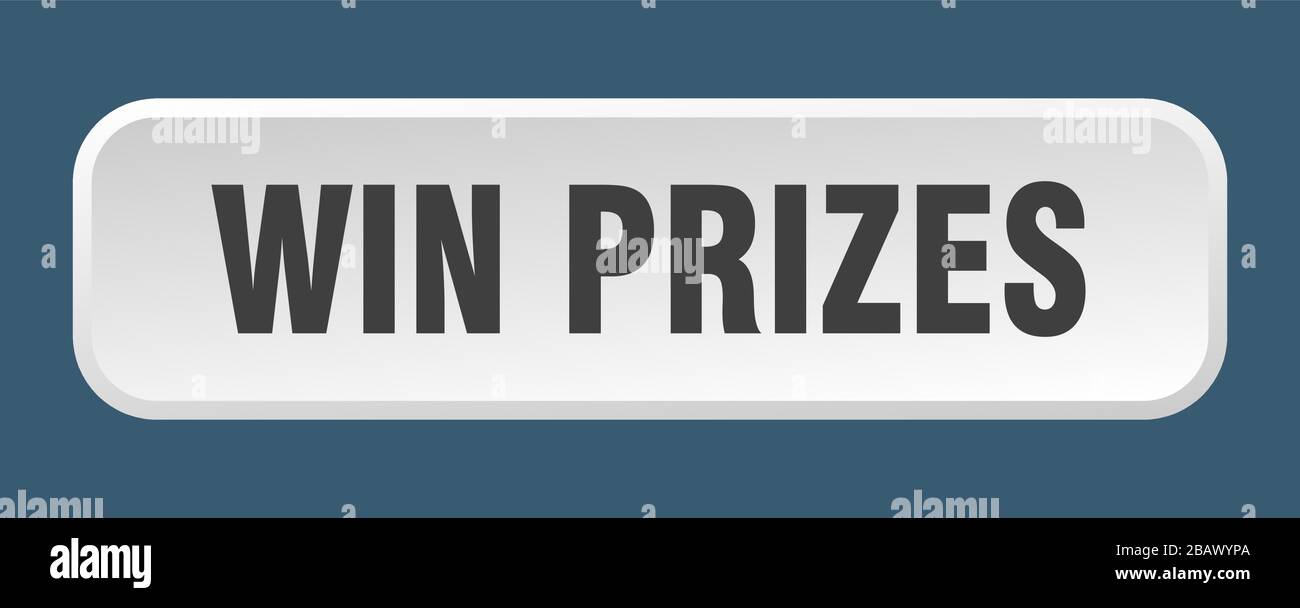 win prizes button. win prizes square 3d push button Stock Vector Image ...