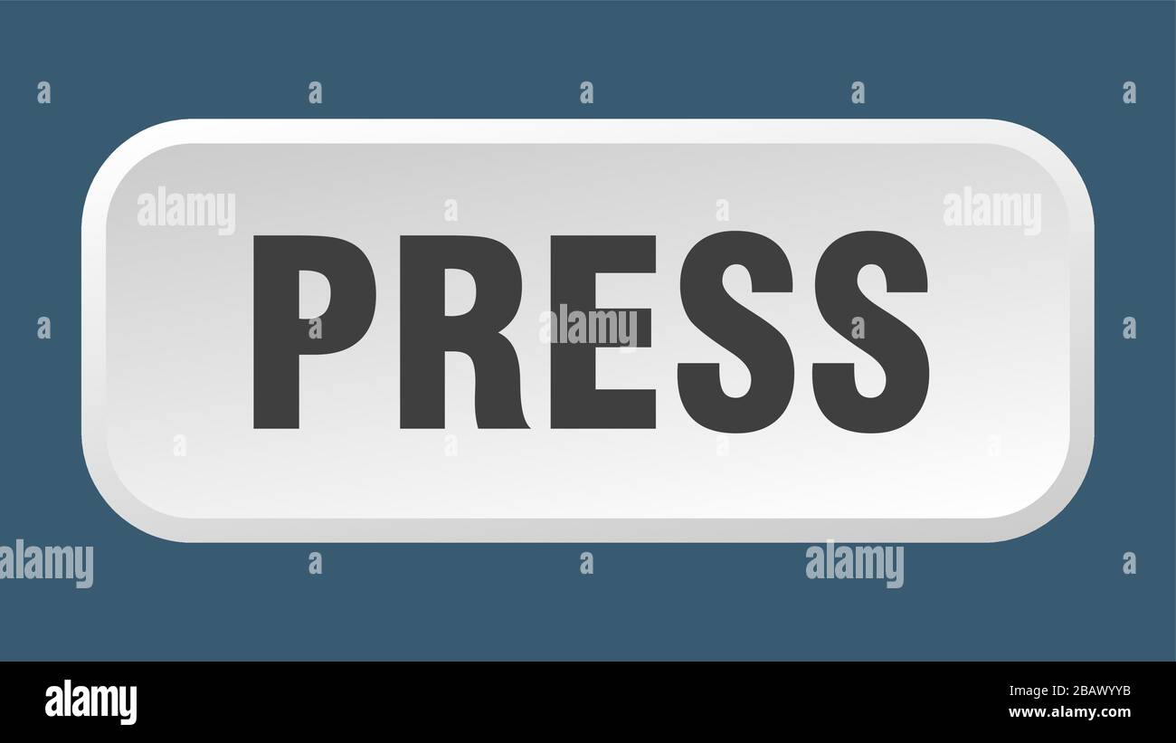 press button. press square 3d push button Stock Vector Image & Art - Alamy