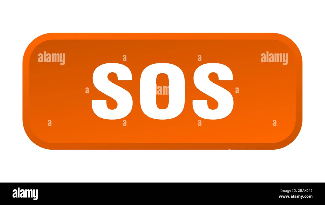 sos button. sos square 3d push button Stock Vector Image & Art - Alamy