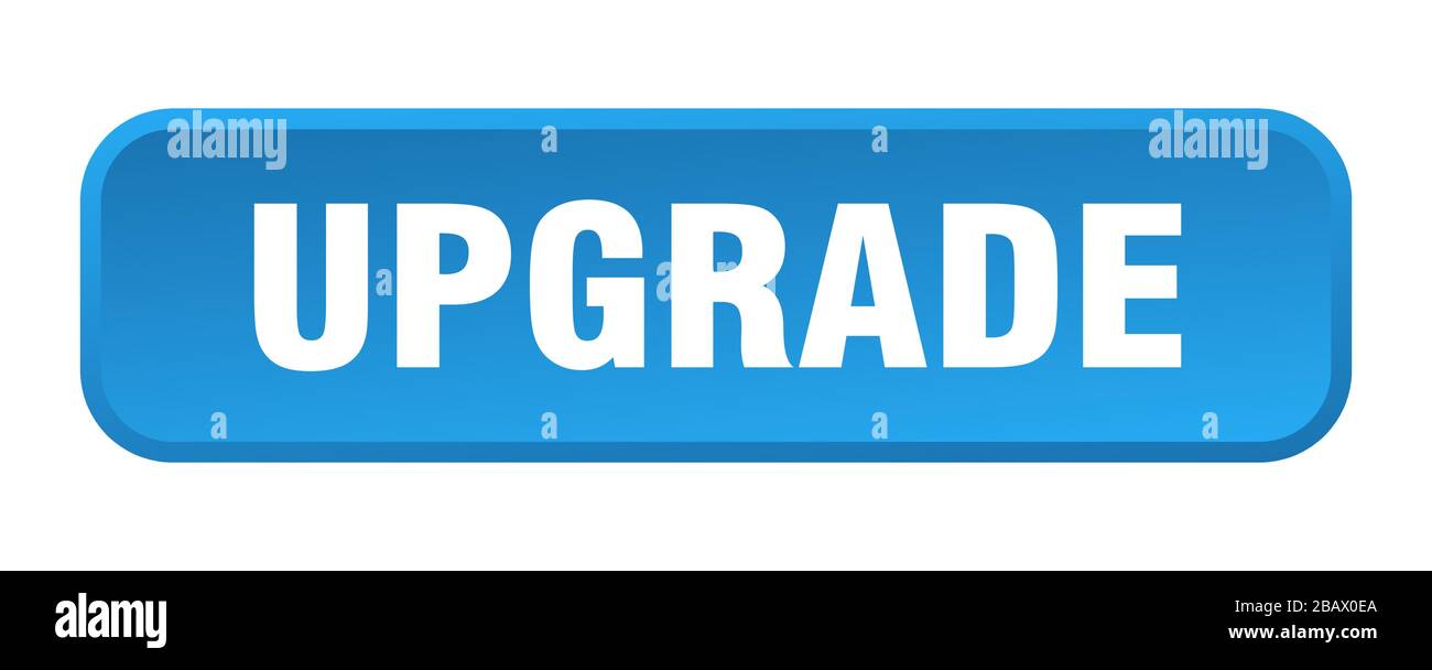 upgrade button. upgrade square 3d push button Stock Vector Image & Art ...