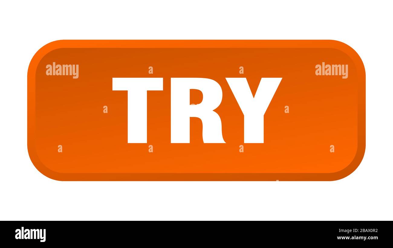 try button. try square 3d push button Stock Vector Image & Art - Alamy