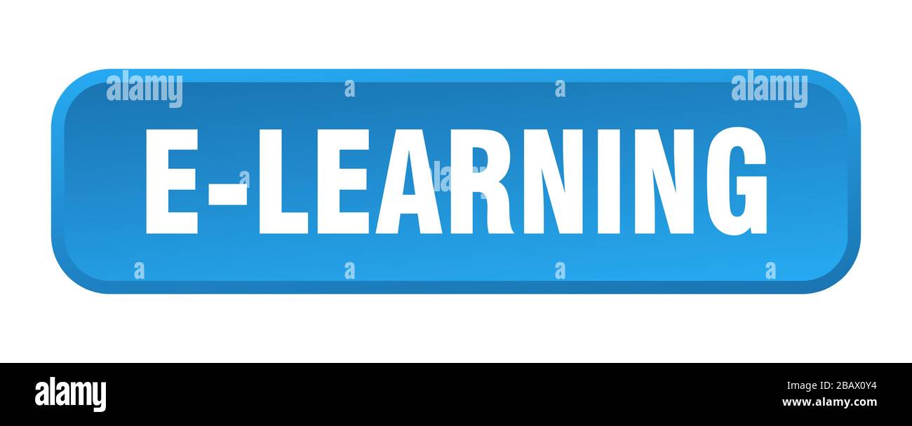 Learning sign rounded blue hi-res stock photography and images - Alamy