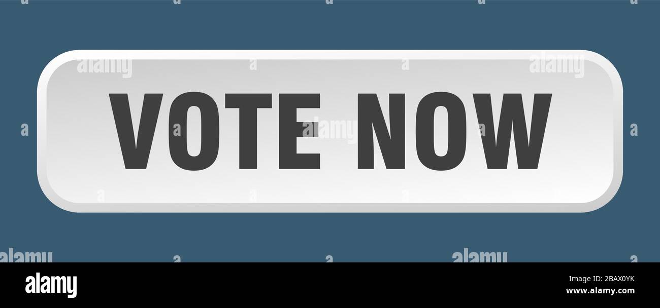 vote now button. vote now square 3d push button Stock Vector Image ...